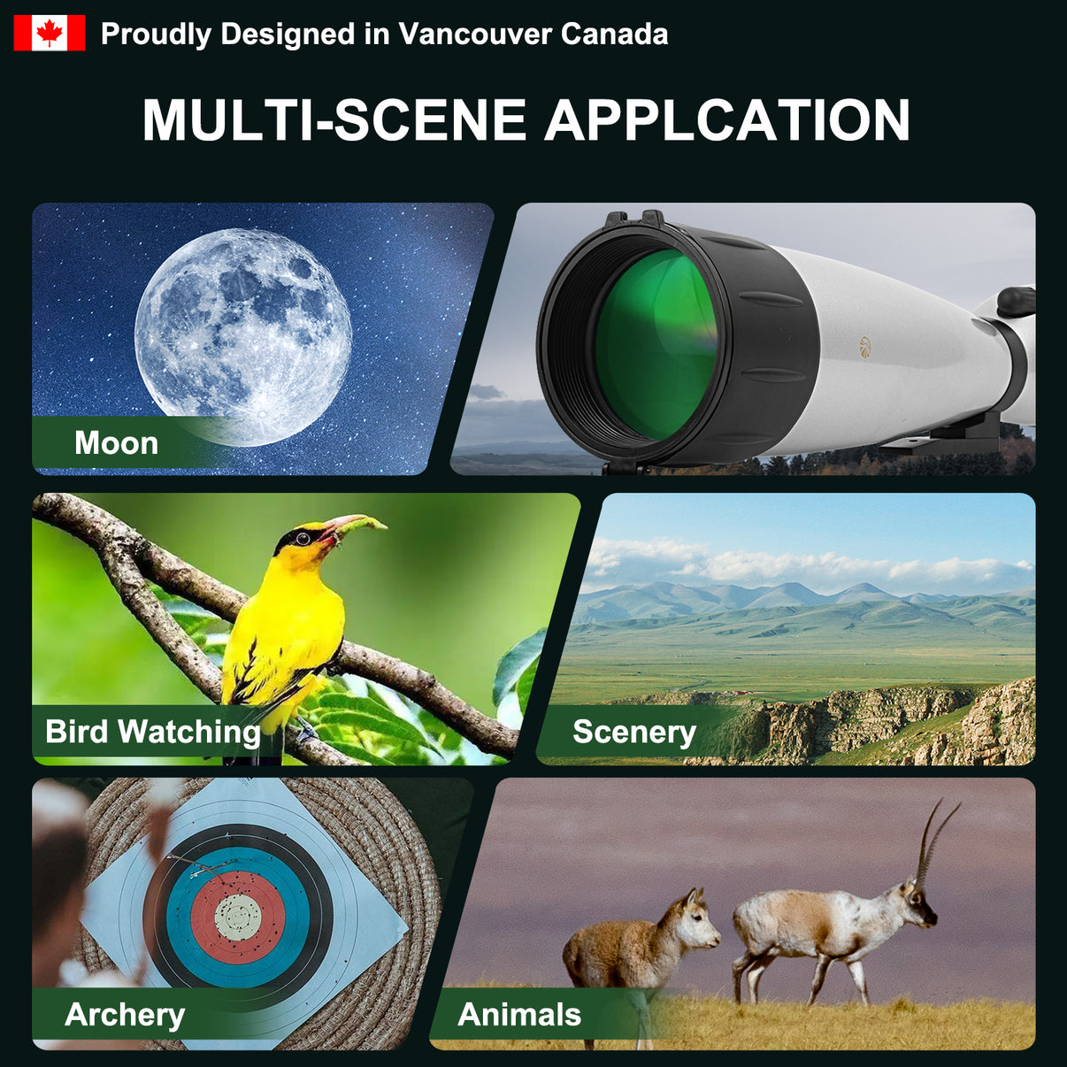 Spotting Scope 33-100X100 FMC HD BAK4 (Long-Range) with Metal Tripod ...