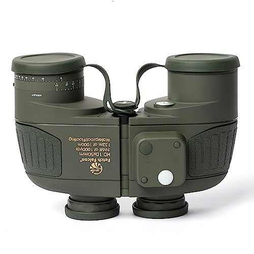 Fetch Falcon10x50 BAK4 FMC IPX7 Marine Binoculars (Rangefinder, Digita