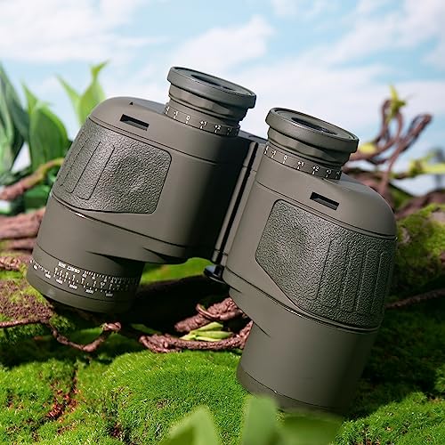 Fetch Falcon10x50 BAK4 FMC IPX7 Marine Binoculars (Rangefinder, Digita